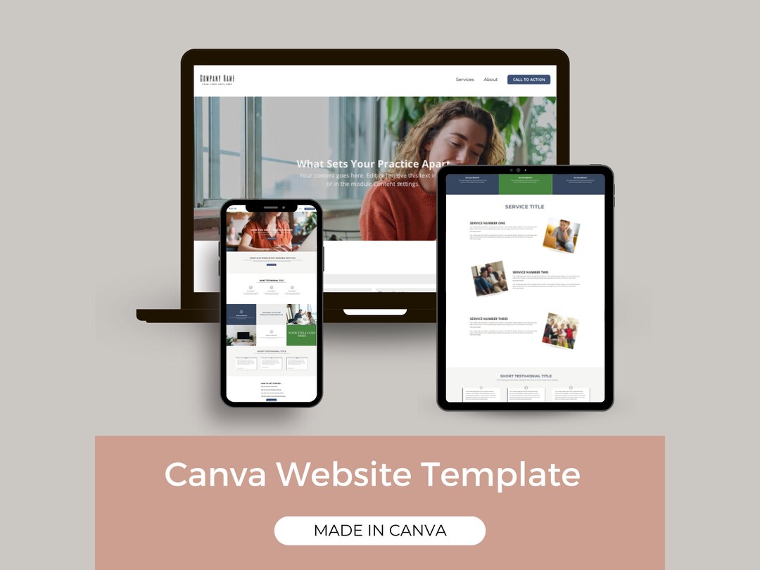 Canva Website Templates, Wordpress Website Template, Canva Templates ...