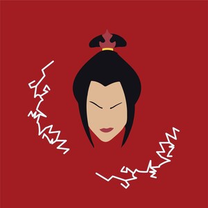 Azula Minimalist Print/poster Avatar the Last Airbender 8x8 for Gallery ...