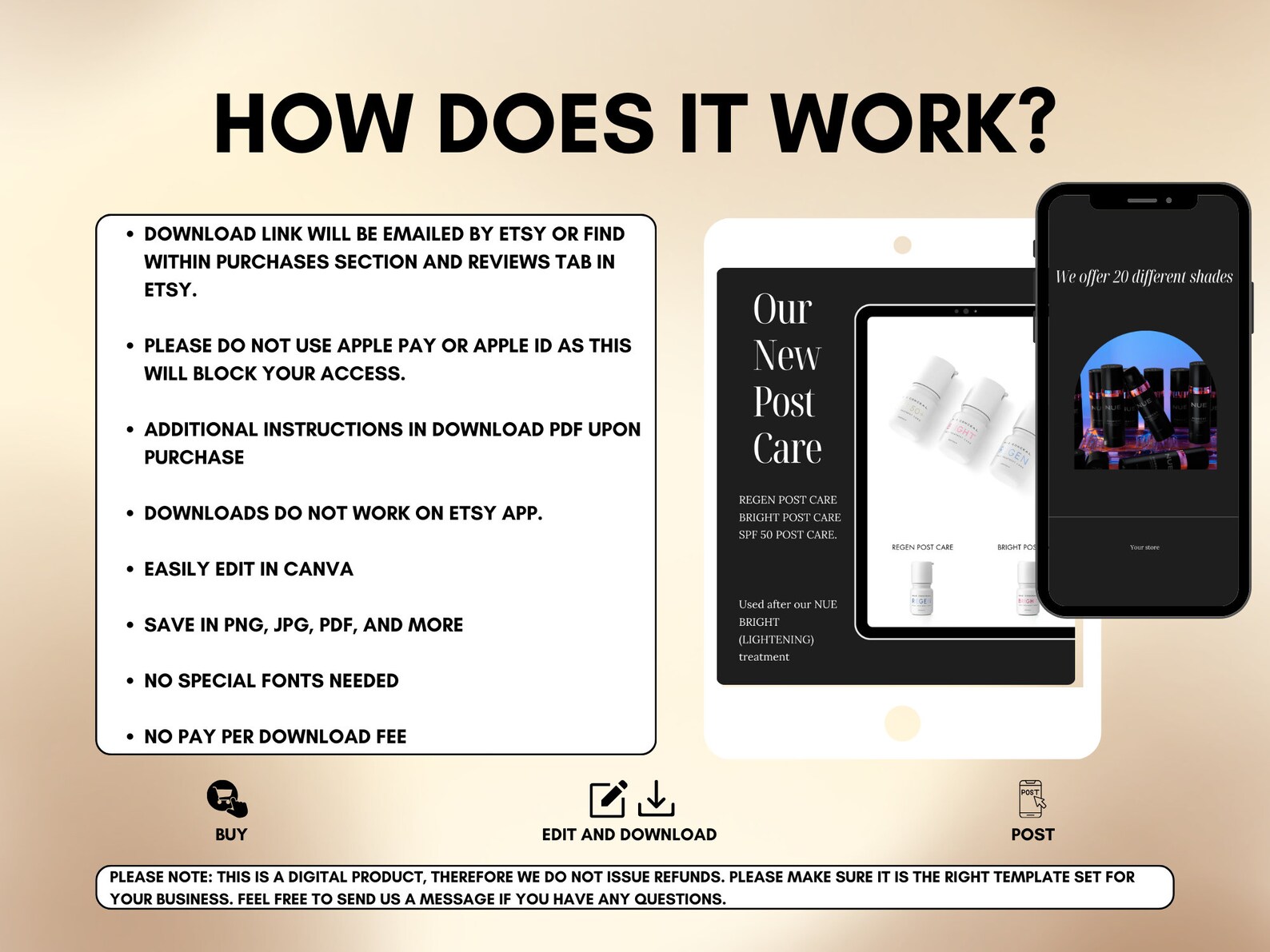 Professional Audio Instagram Post Slides for Paramedical Tattooing ...