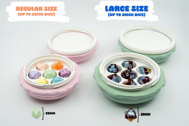 Macaron Dice Vault Box | Cute Kawaii Gamer Gift | 3D Printed | D&D Dungeons and Dragons Gift ...