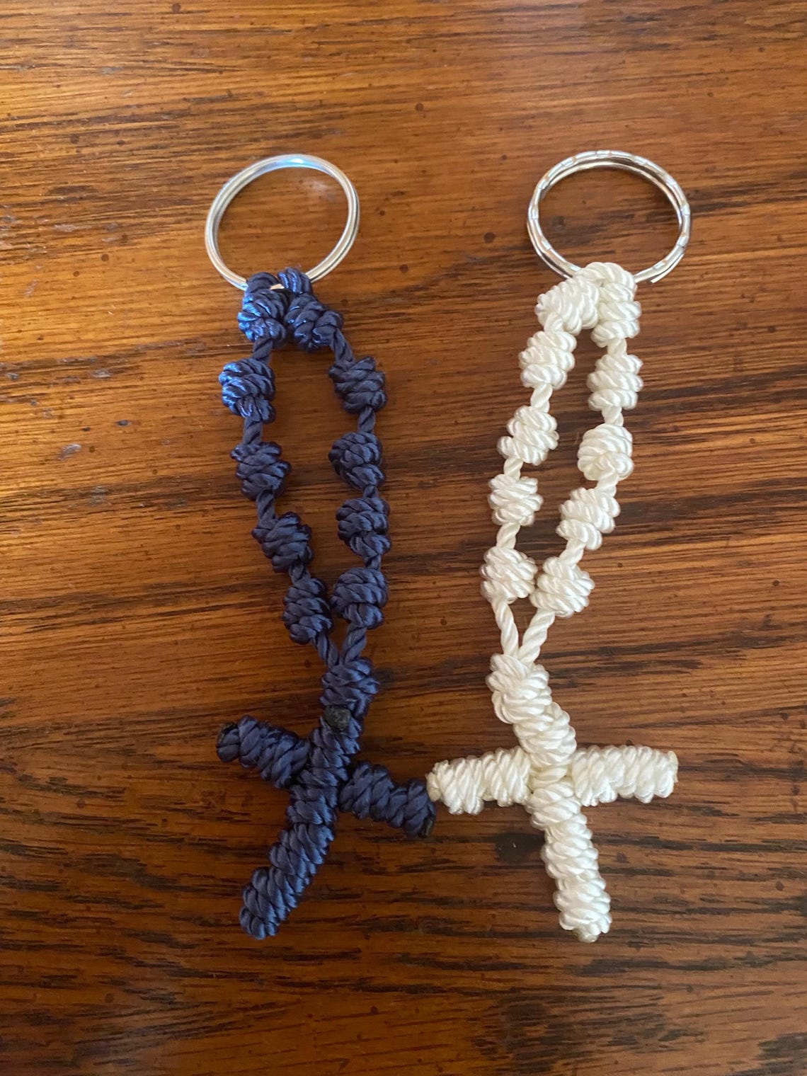 Knotted Rosary Keychain-assorted Colors - Etsy