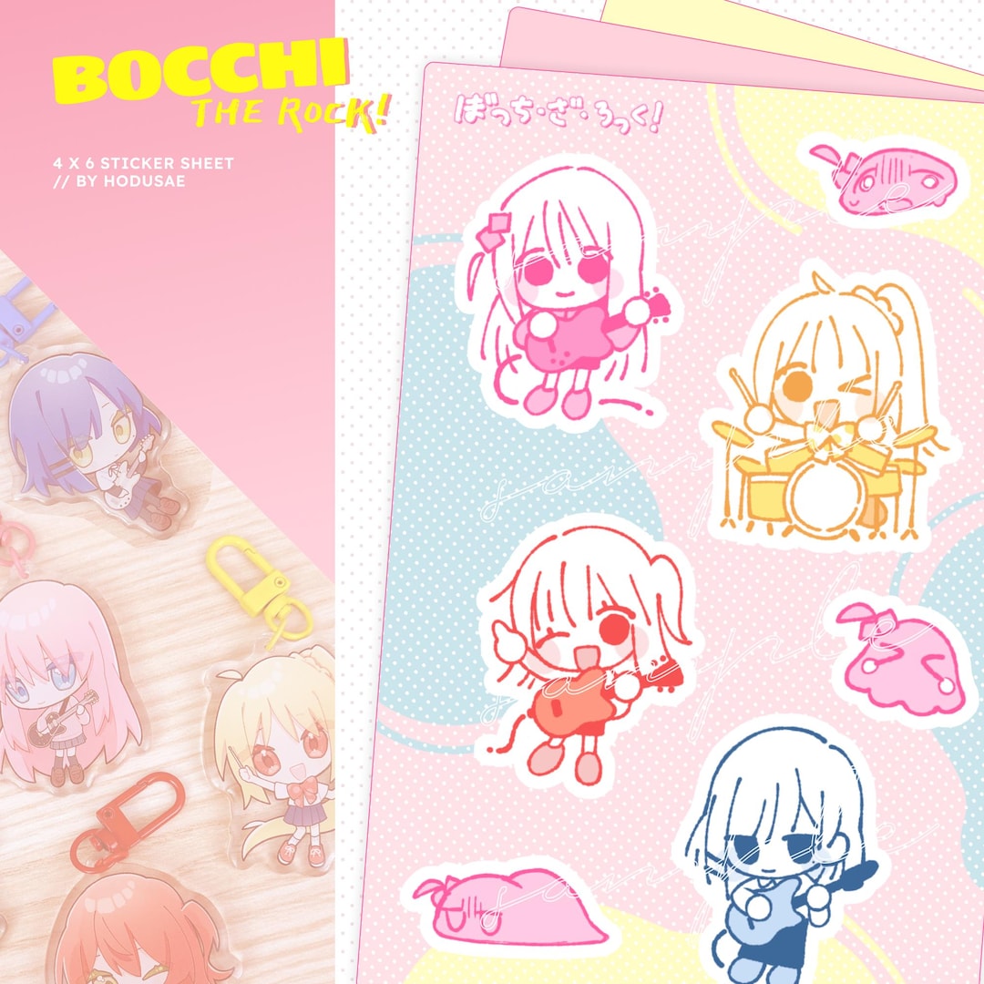 Bocchi the Rock! - Sticker Sheet - Etsy