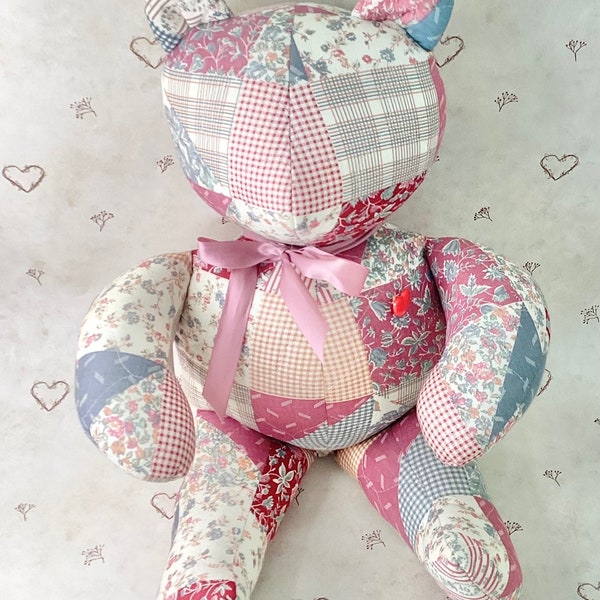 Patchwork Bear - Etsy