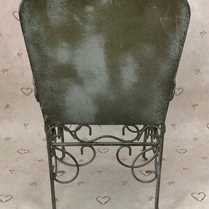 Vintage Metal Floral Minature Child or Doll Chair - Etsy