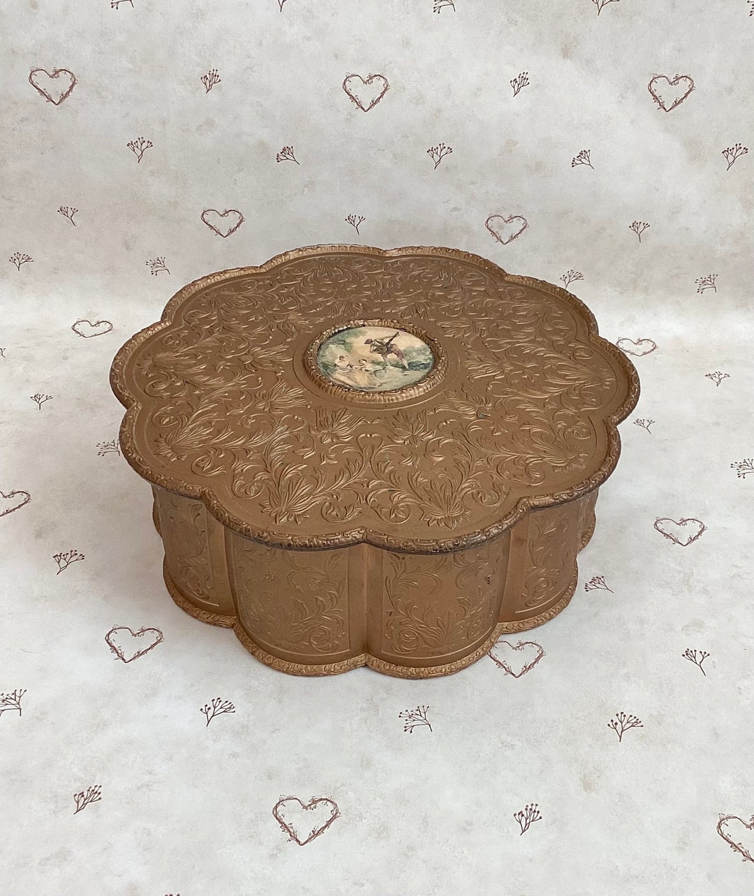 Vintage Floral Victorian Storage Keepsake Candy Box - Etsy