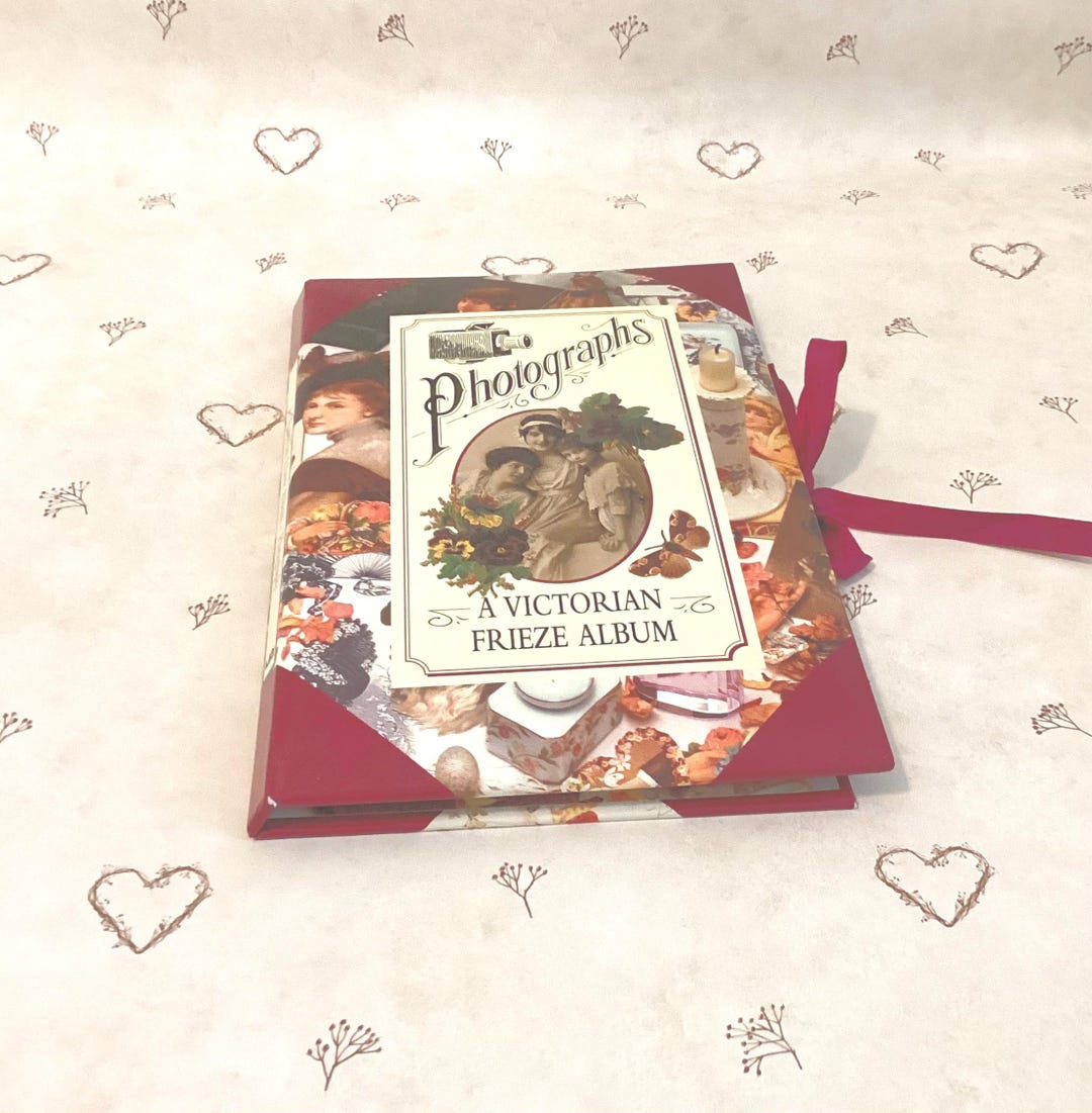Vintage Victorian Style Photograph Album, Small Floral Photo Album 1990 ...
