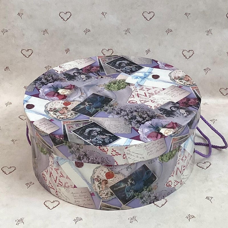 Victorian Hat Box - Etsy