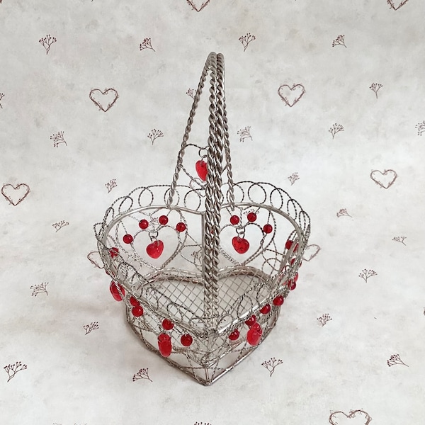 Wire Heart Basket - Etsy