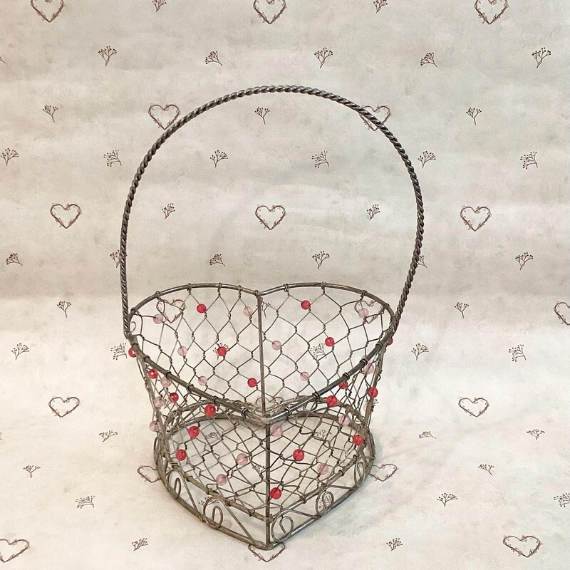Wire Heart Basket - Etsy