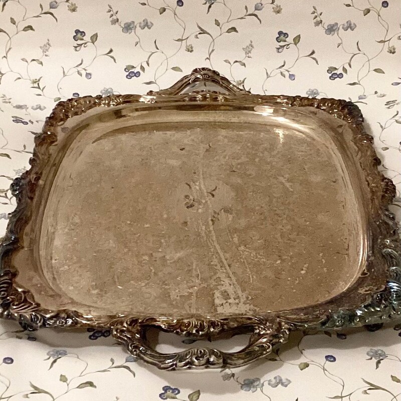 Heavy Silver Tray - Etsy
