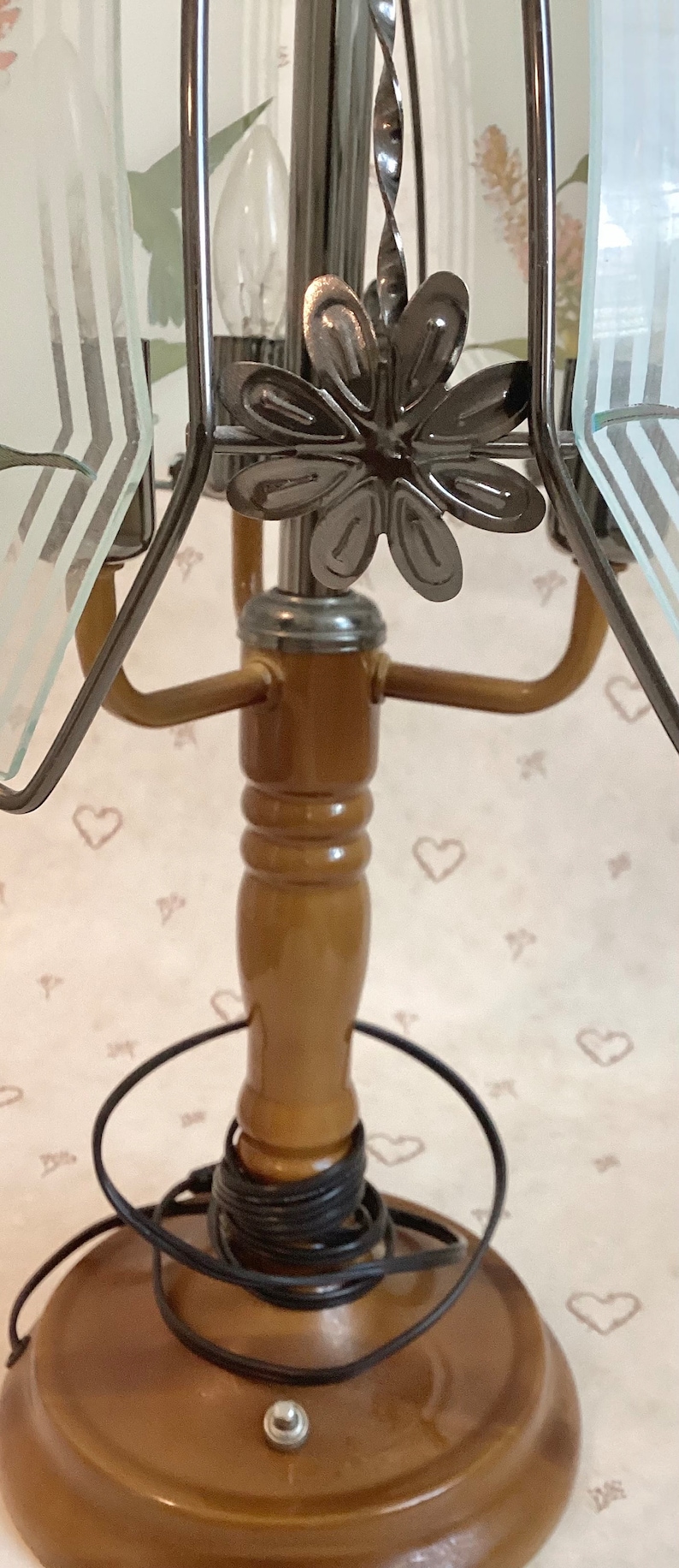 Beautiful Vintage Floral Hummingbird Accent Lamp Ok Lighting, Floral ...