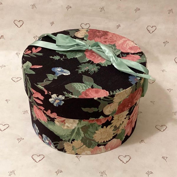 Vintage Hat Box - Etsy