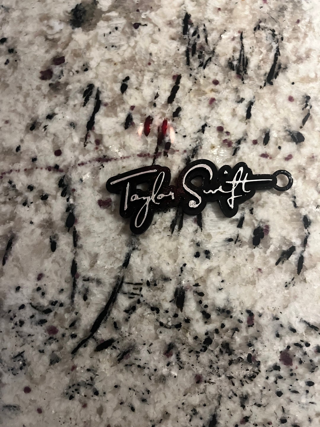 Black and Silver Debut Keychain - Etsy