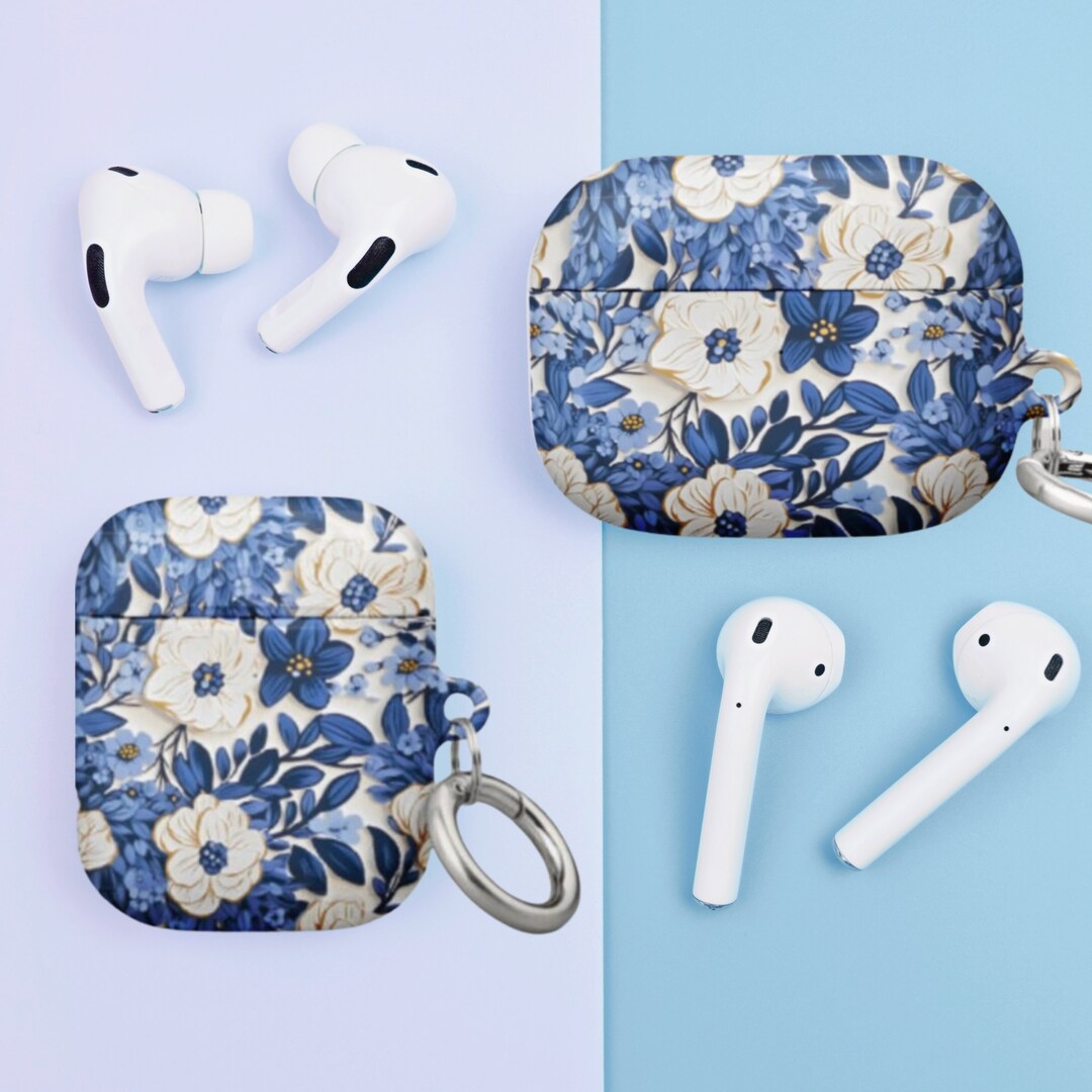 3D Floral Designer Air Pods Cover Airpods Pro Case Cover Pink Hard ...