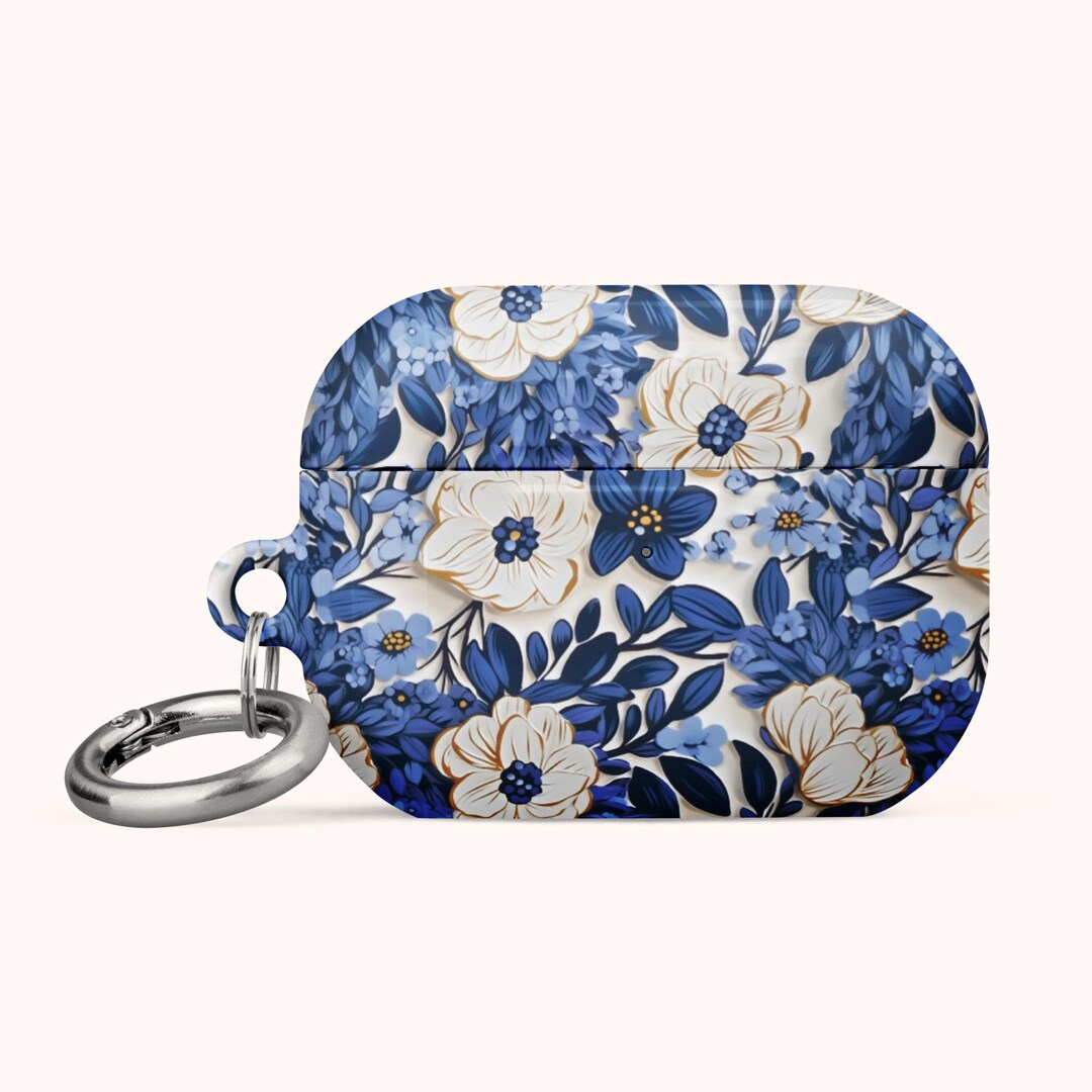 3D Floral Designer Air Pods Cover Airpods Pro Case Cover Pink Hard ...