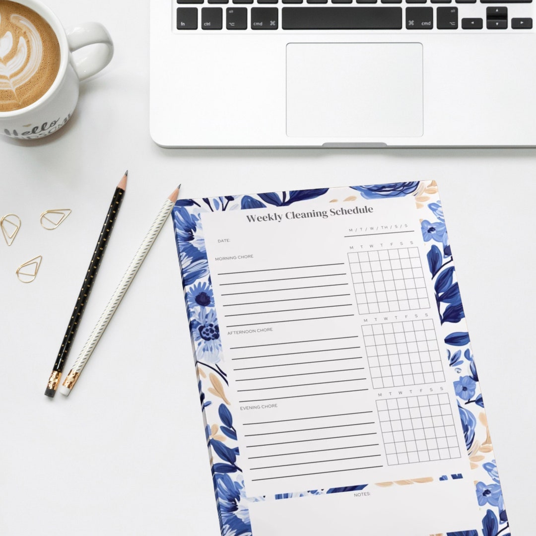 Weekly Cleaning Schedule Post-it® Note Pads Checklist Notepad ...