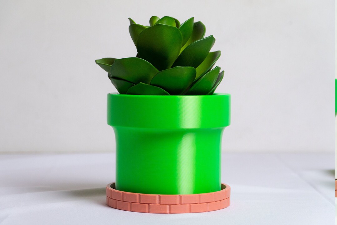 Super Mario Flower Pot / Piranha Plant / Cactus Flower Pot / Retro ...