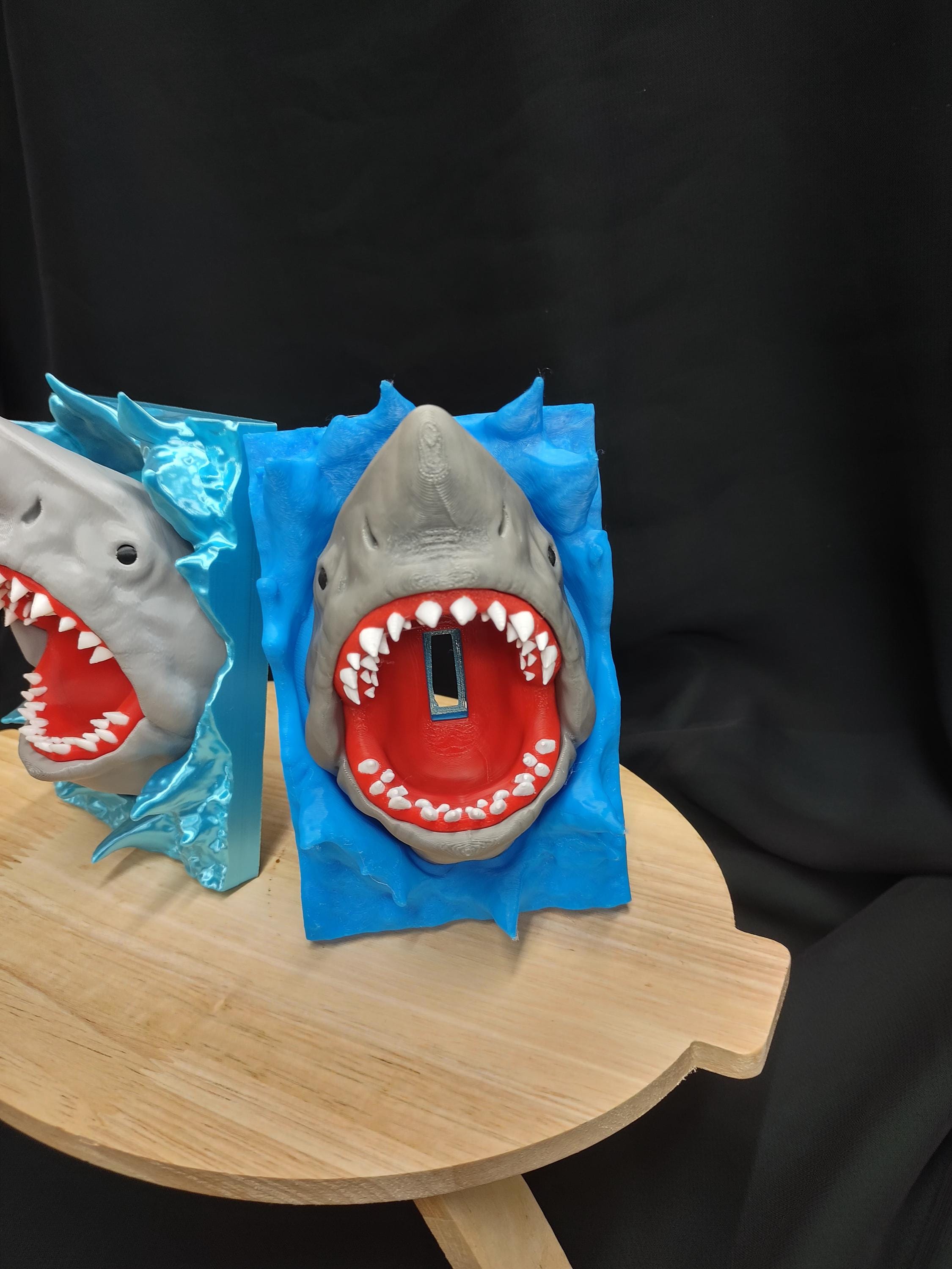 White Shark Wall Switch Cover, Ocean Theme Decor - Etsy