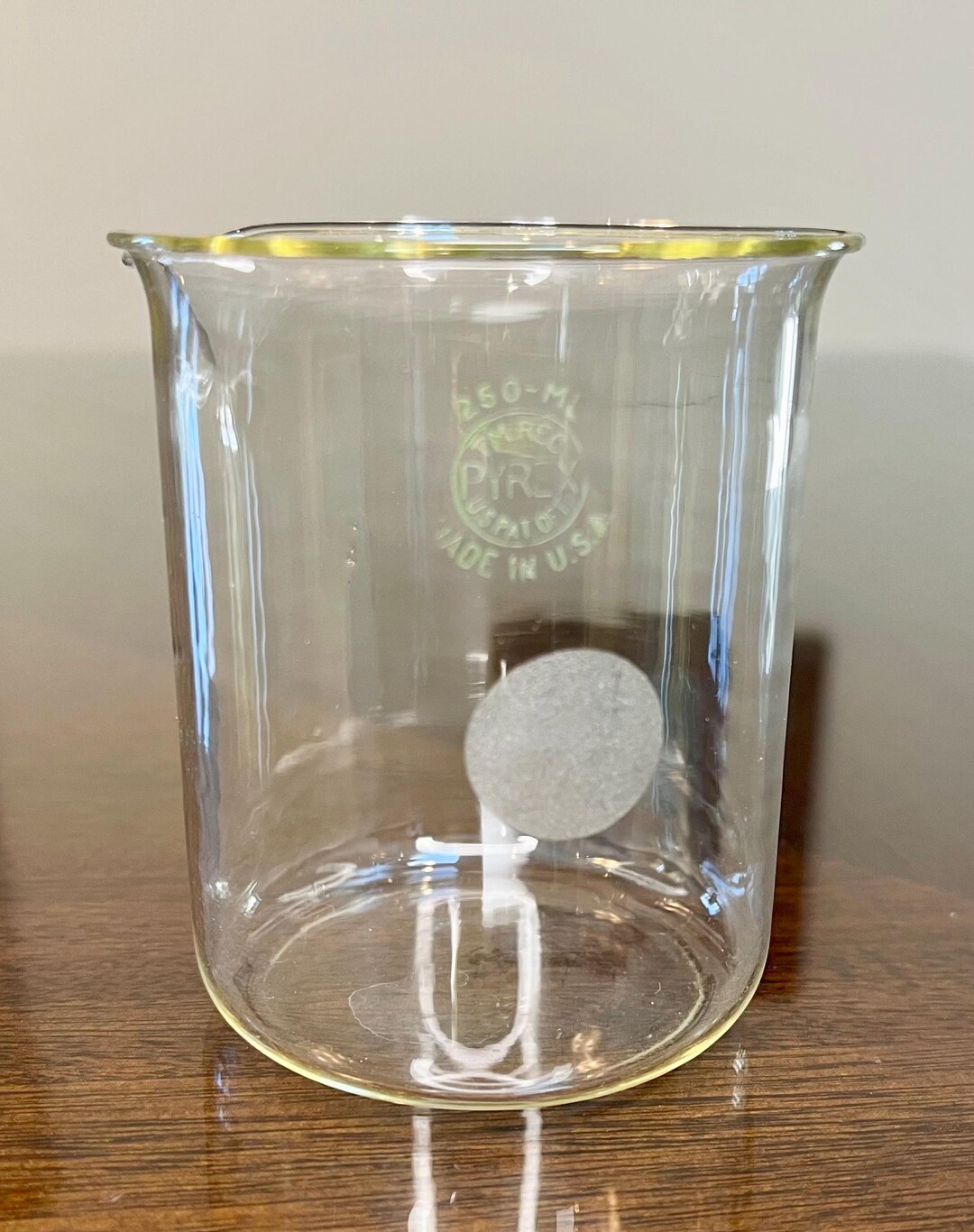 Vintage 250 Ml Glass Pyrex Corning Beaker Made in USA Green Label - Etsy