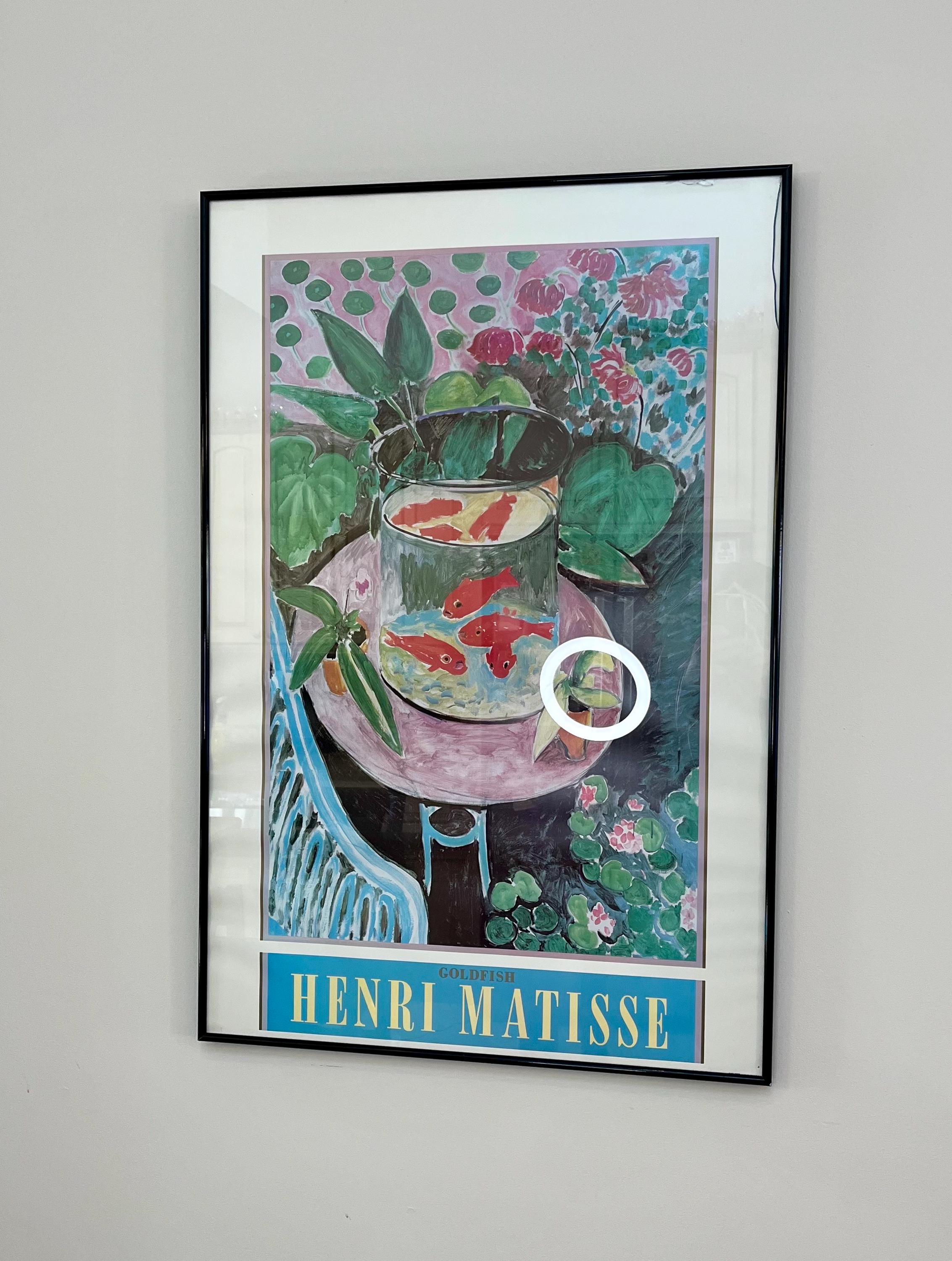 Henri Matisse “goldfish” Rare 1987 Lithograph Print 24”x36” Original 80 ...