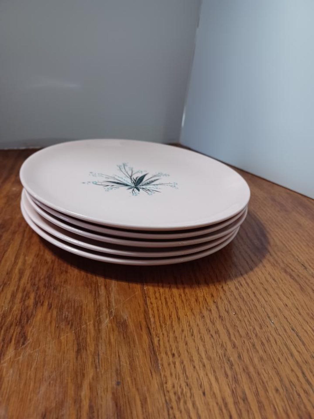Carnation Remembrance Pink Salad Plates - Etsy
