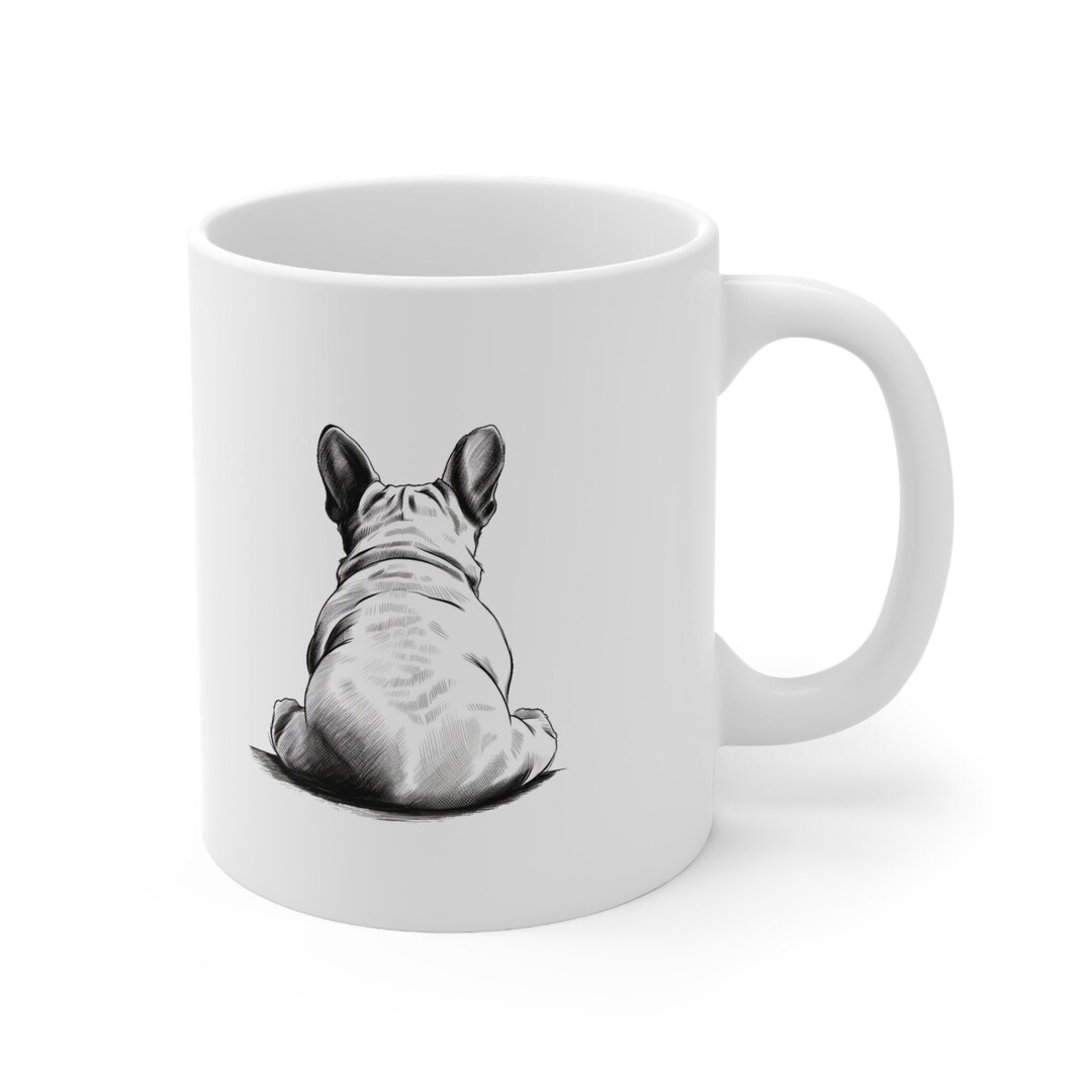 French Bulldog Mug | Cozy Front + Back Designs | Unique 11oz Ceramic - Etsy