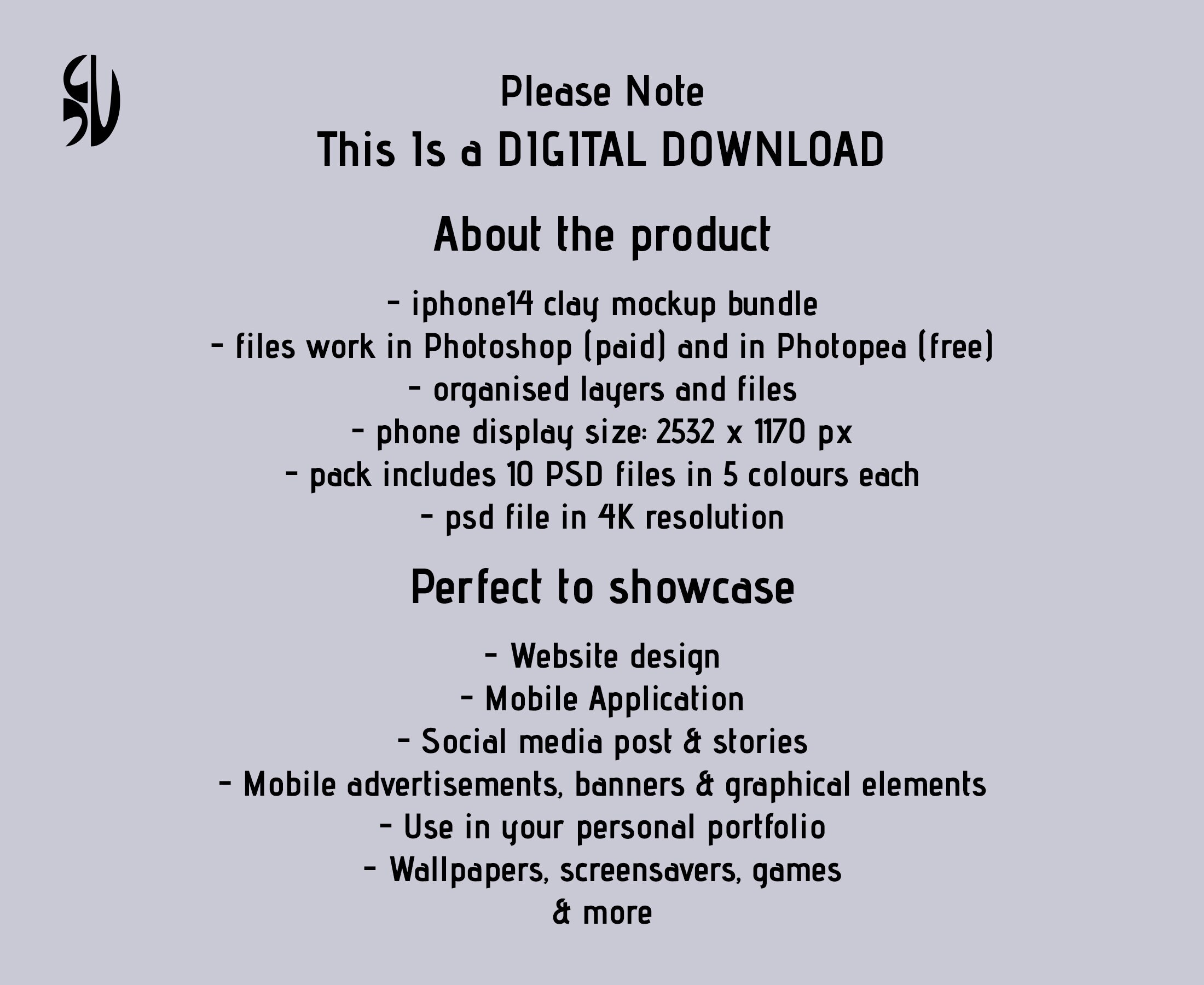 IPhone Mockup UX Portfolio UI Design Display iPhone 14 Mockup Digital ...