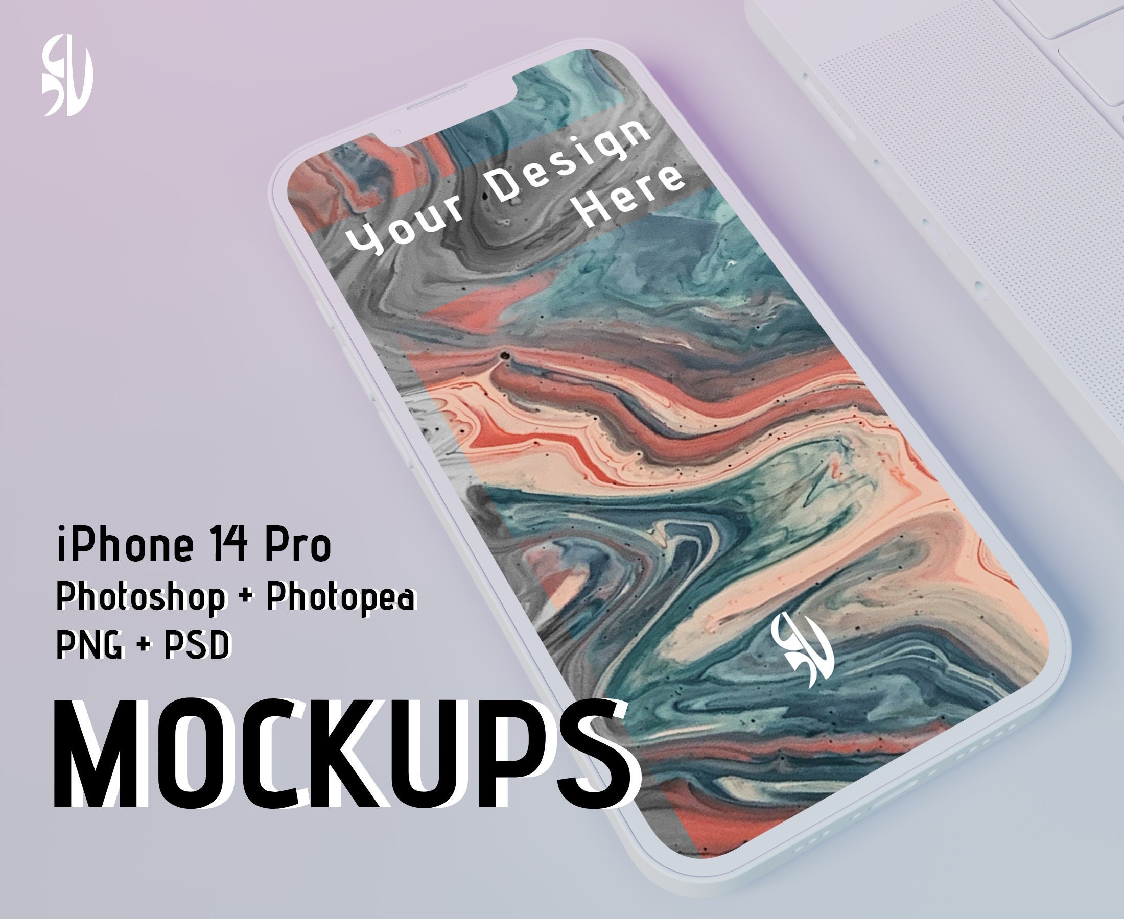 IPhone Mockup UX Portfolio UI Design Display iPhone 14 Mockup Digital ...