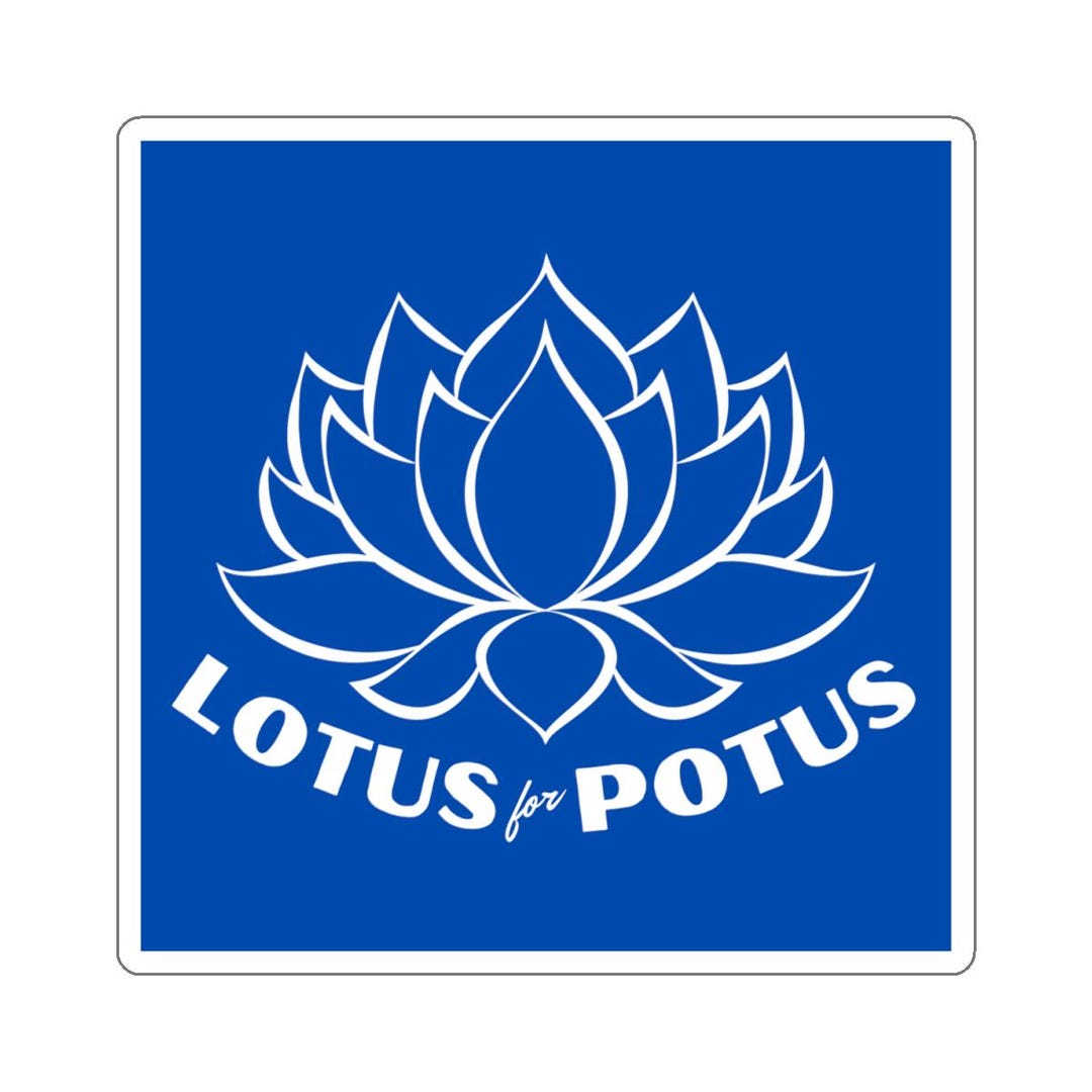 Kamala Harris 2024 Lotus for Potus Kiss-cut Stickers, Presidential ...