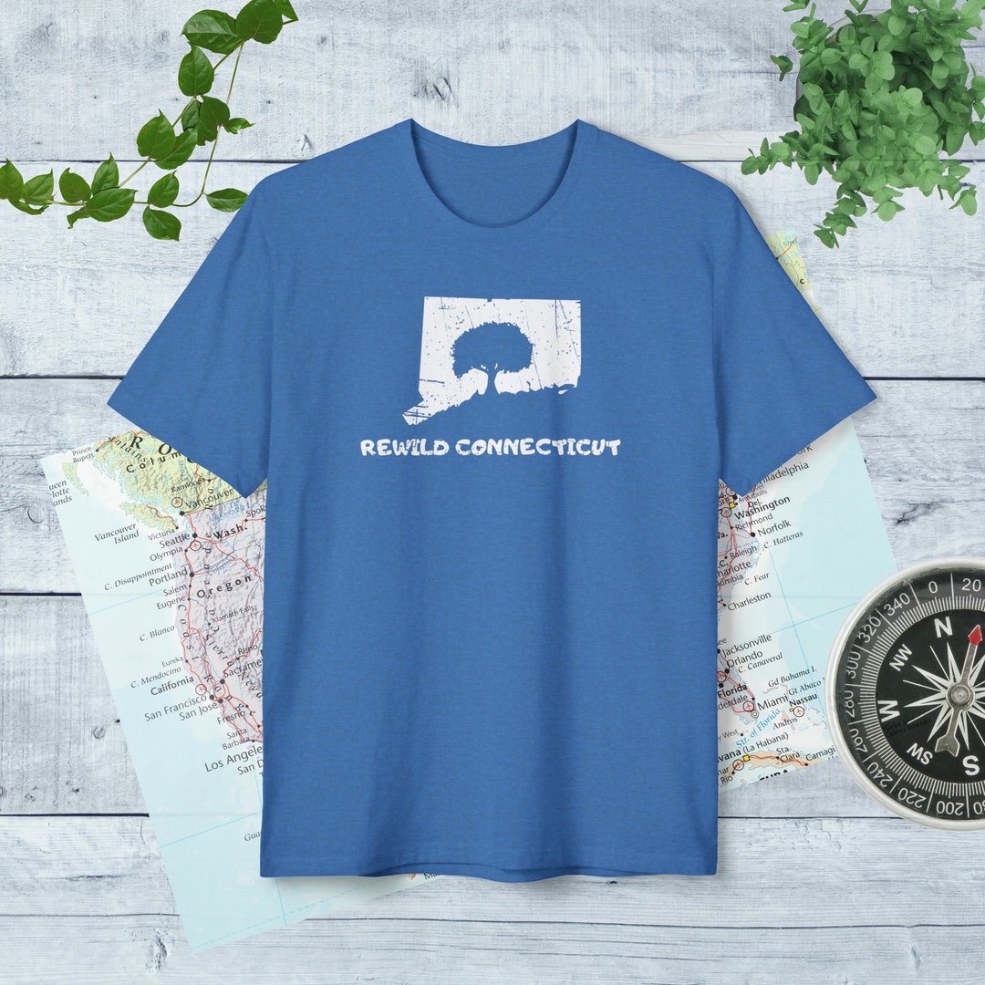 Eco-friendly Rewild Connecticut T-shirt Unisex Wildlife Warrior Nature ...