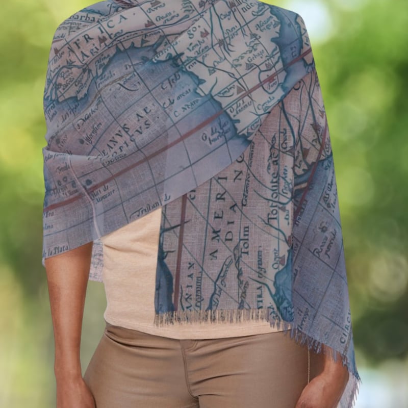 Map Scarf - Etsy