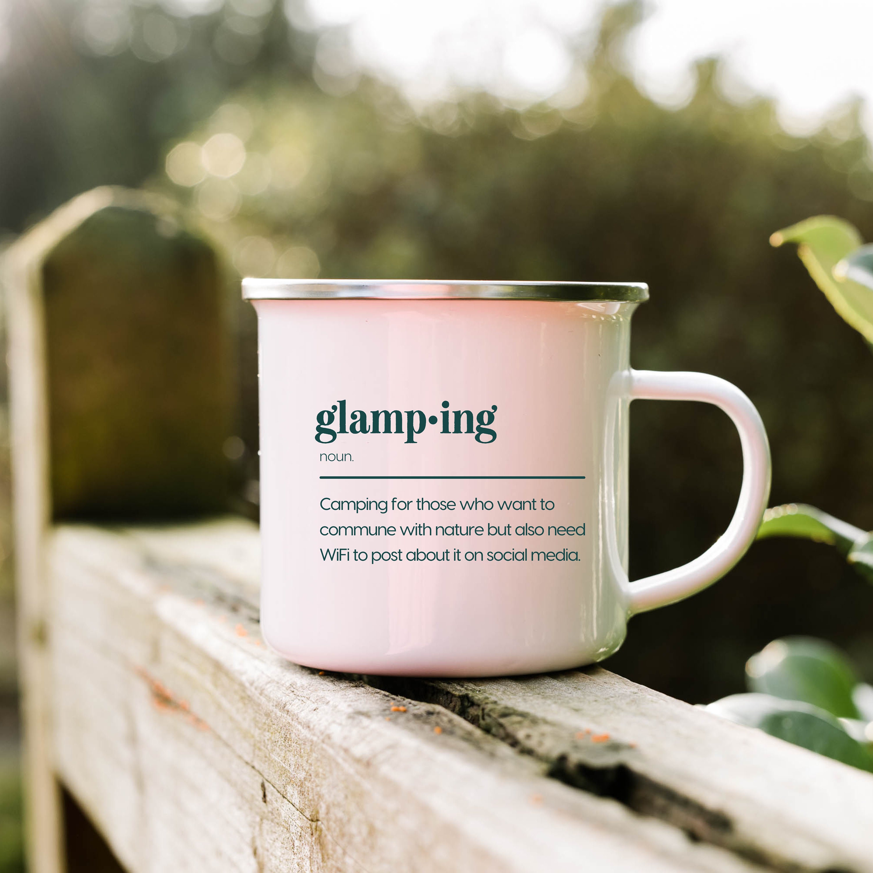 Glamping Definition Mug, Camping Theme Nature Gift, Funny Outdoor Lover ...