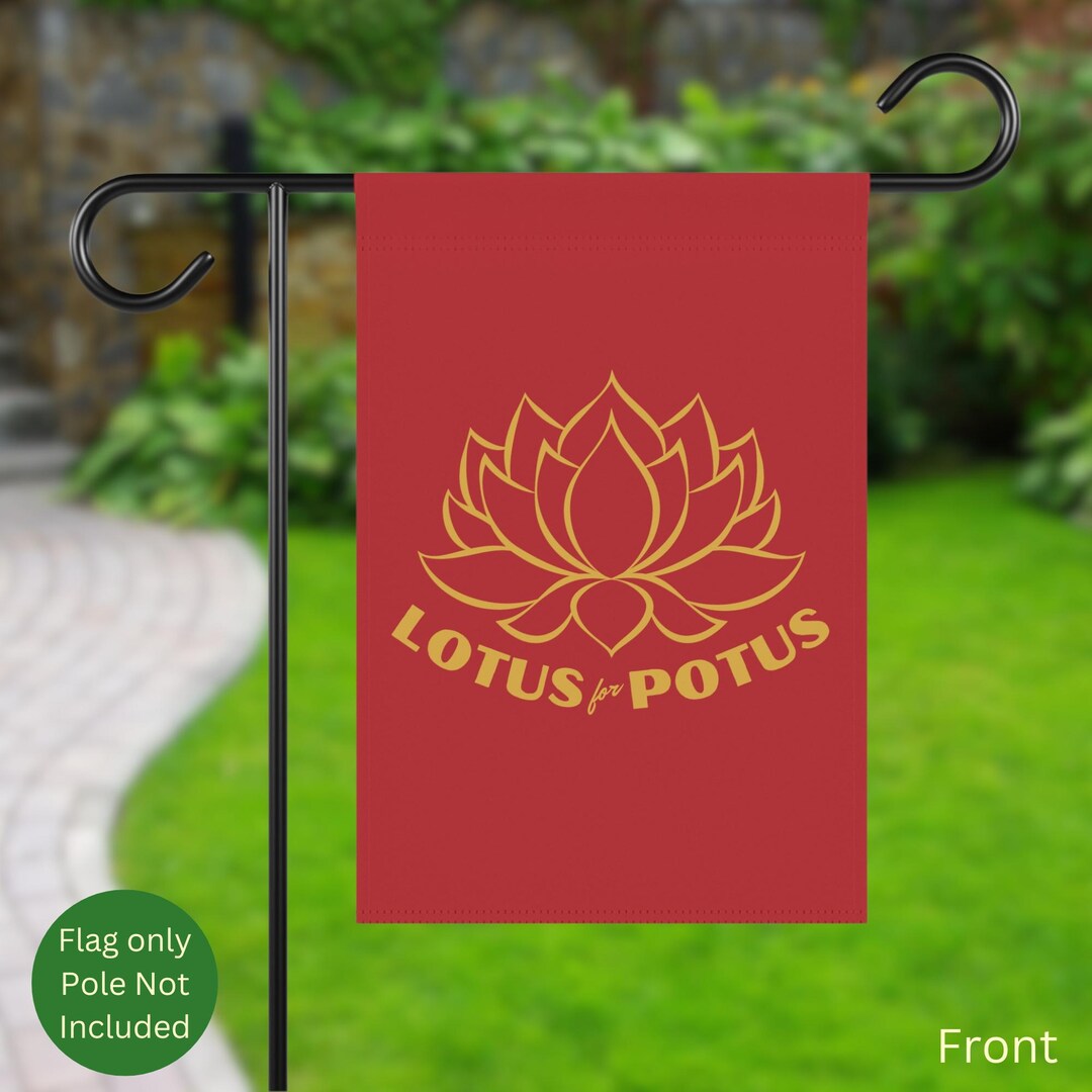 Kamala Harris 2024 Lotus for Potus Garden & House Banner, Presidential ...