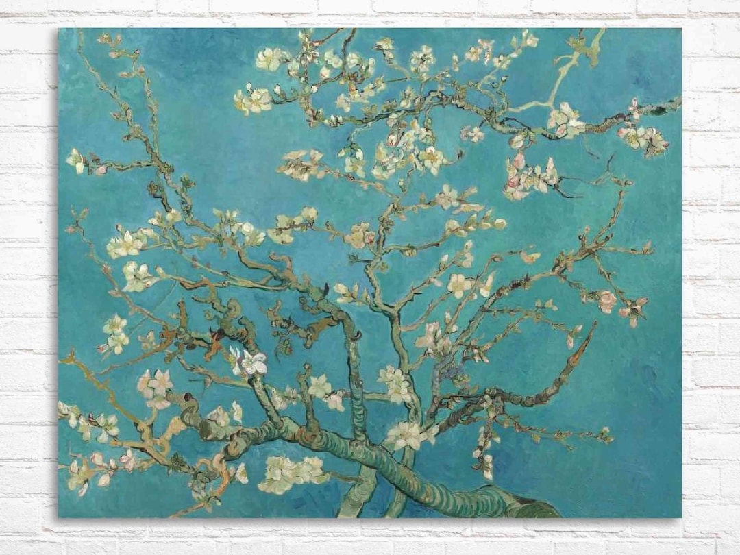 Vincent Van Gogh Almond Blossom Fine Art, Blue Sky Wall Canvas ...