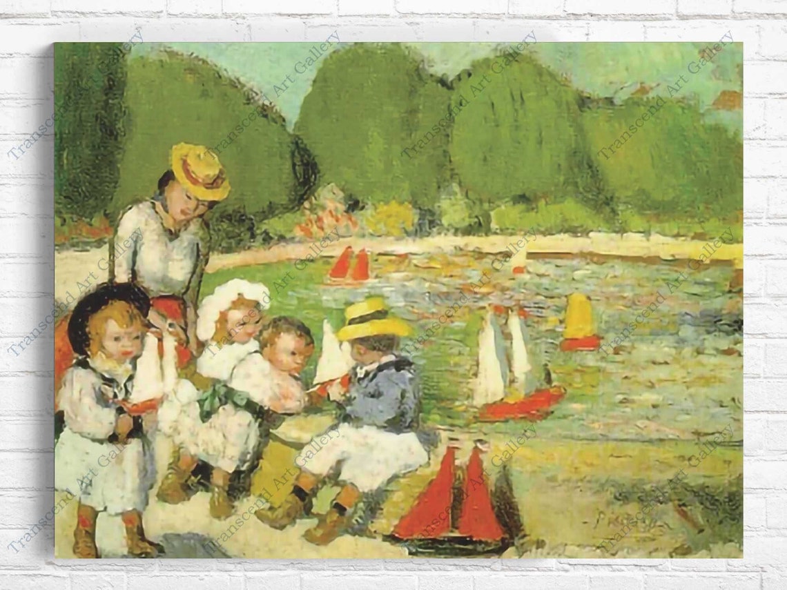 Pablo Picasso the Pool of Tuileries Wall Canvas, Post-impressionism Art ...