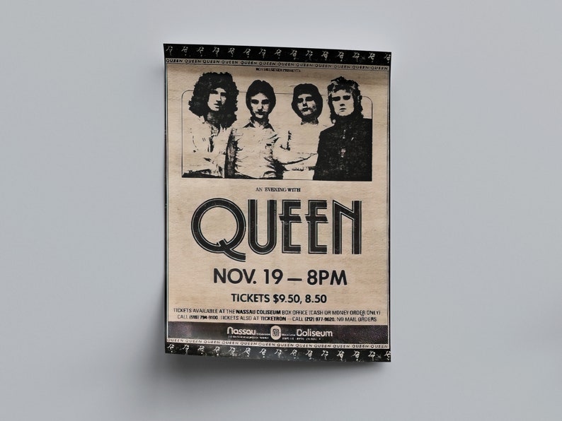 Queen Poster, Queen Concert Poster, Rock Poster, Full HD - Etsy