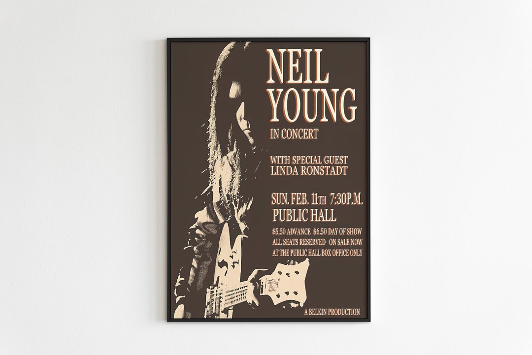 Neil Young Poster, Neil Young Concert Poster, Music Poster, Full HD - Etsy