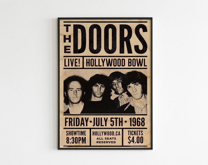 Original Vintage Mini Poster / Book Clipping - Jim Morrison (the Doors ...