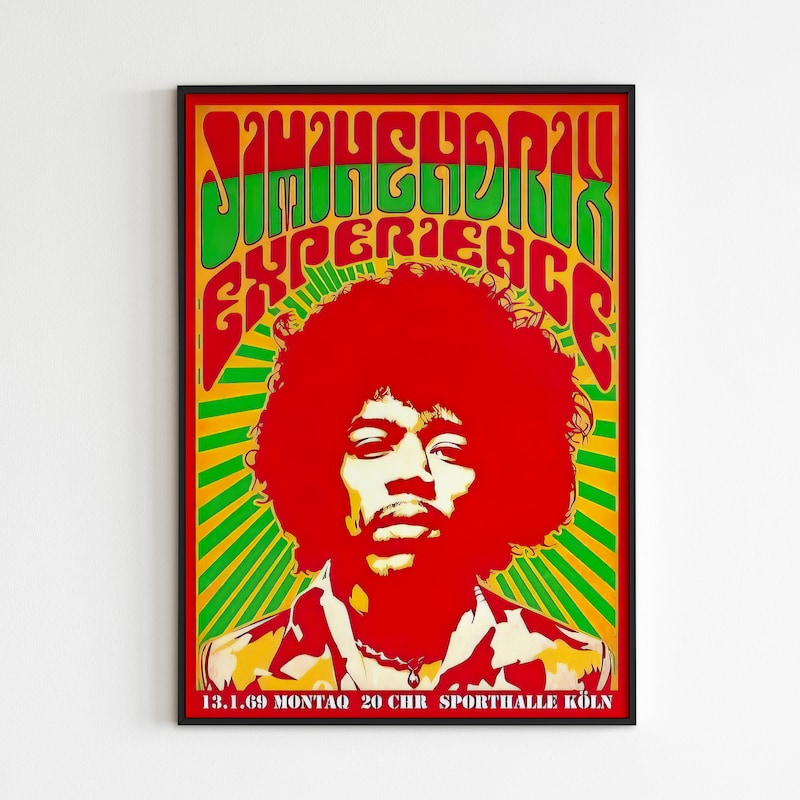 Jimi Hendrix Poster - Etsy