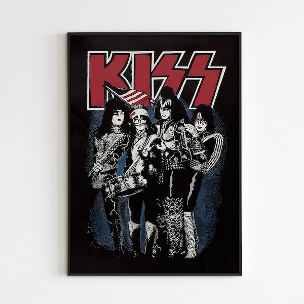 Kiss Concert Poster - Etsy