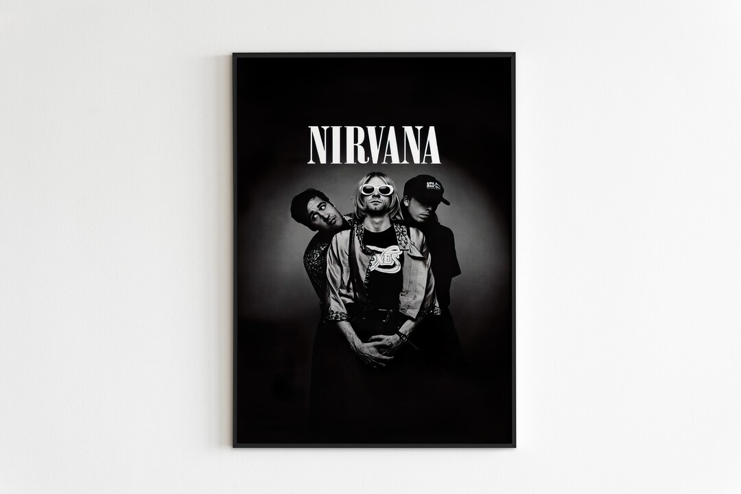 Nirvana Poster, Kurt Cobain Poster, Rock Grunge Poster, Full HD - Etsy
