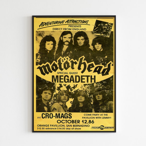 Megadeth Poster - Etsy