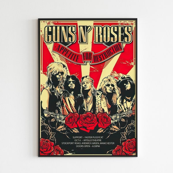 Guns'n Roses Poster - Etsy