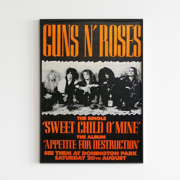 Guns'n Roses Poster - Etsy