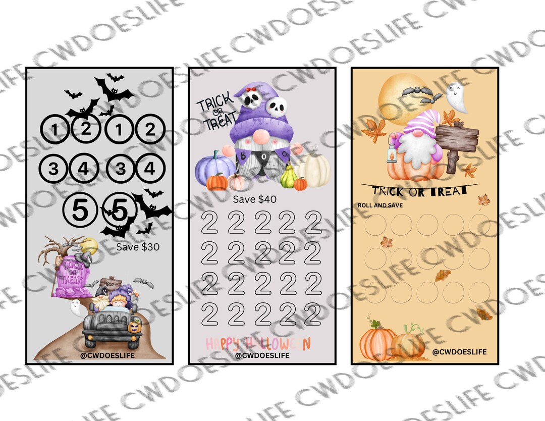 Halloween Savings Challenge - Etsy