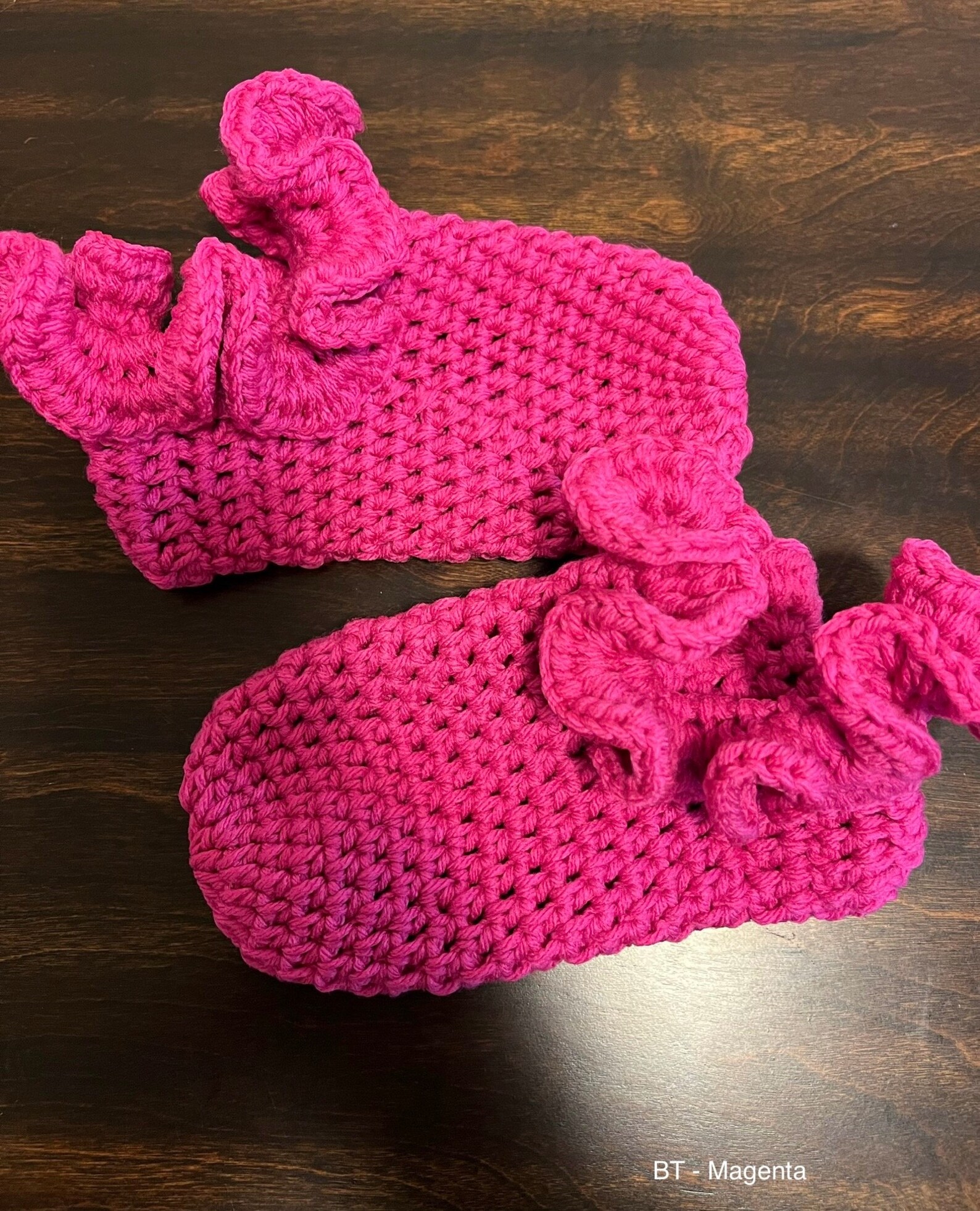 Crochet Footie Socks With Ruffles, Ruffle Booties, Slippers, Great Gift ...