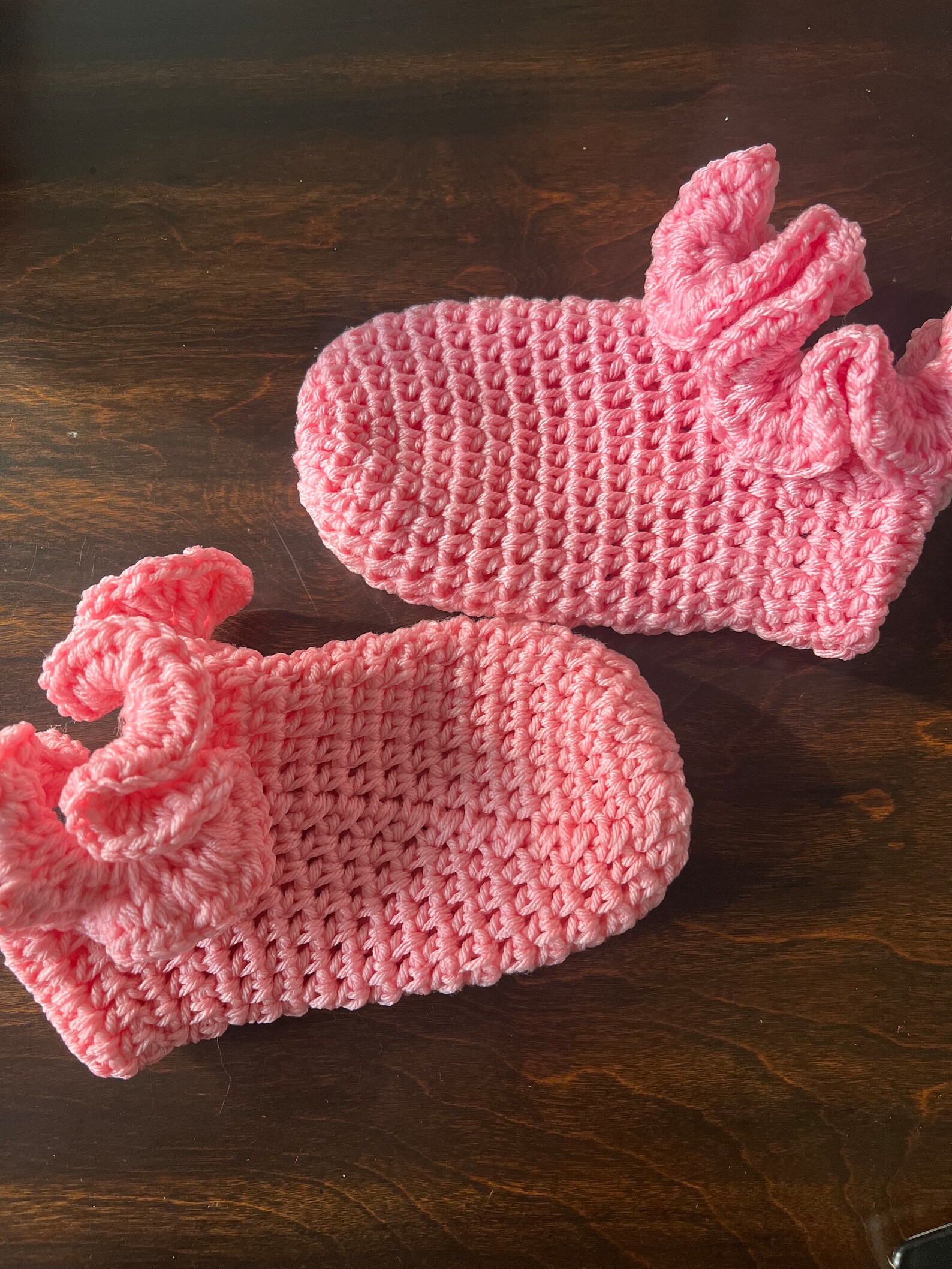 Crochet Footie Socks With Ruffles, Ruffle Booties, Slippers, Great Gift ...