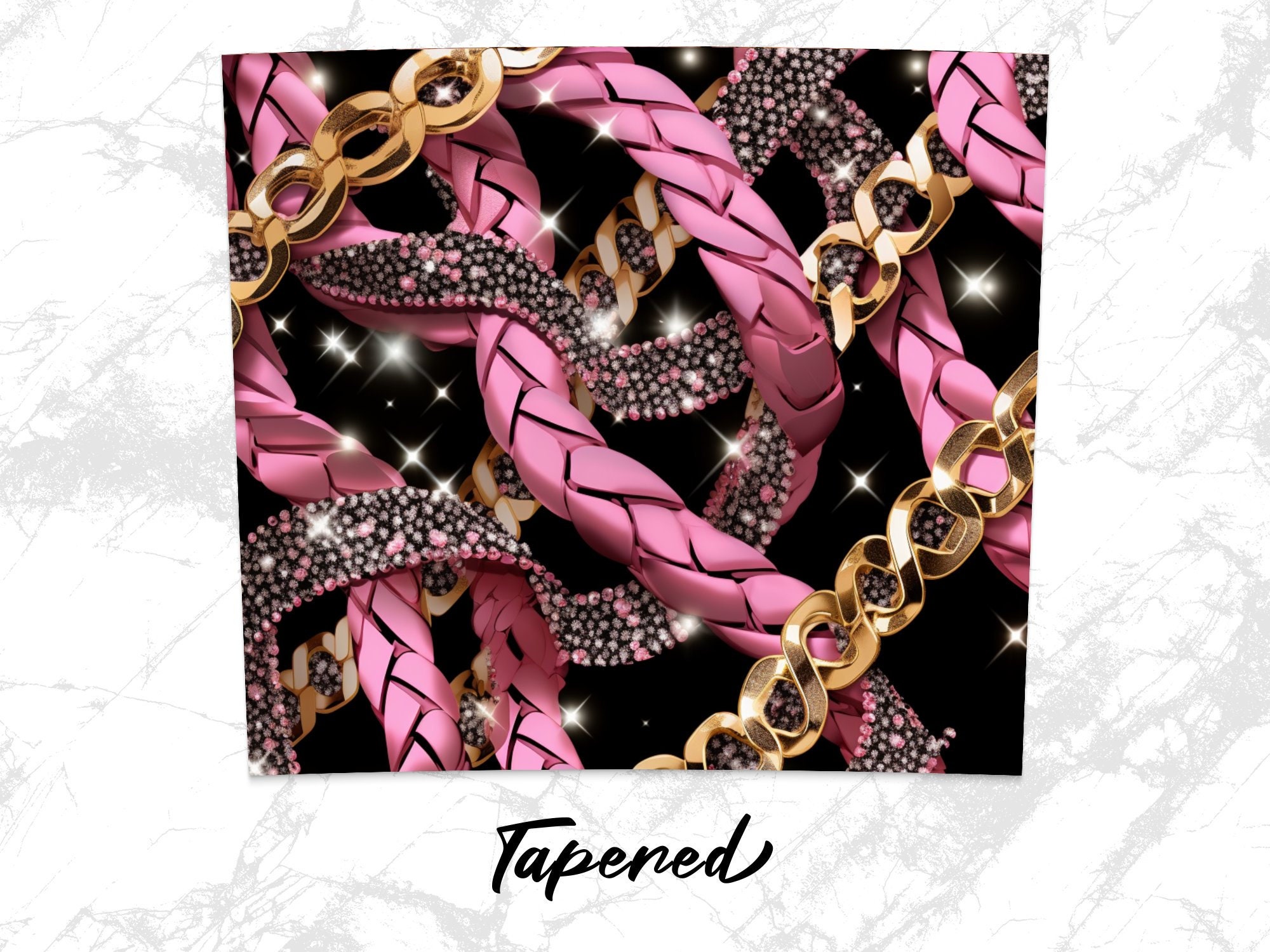Luxury Chains Digital Paper, Pink and Gold Textured Backgrounds ...