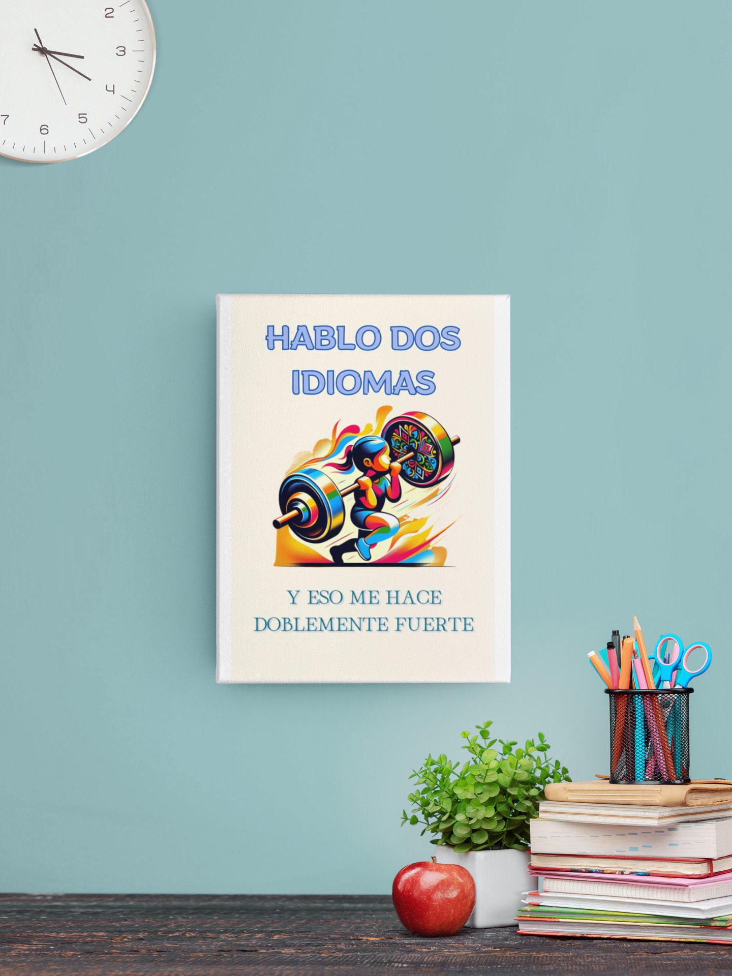 Educational Poster for Bilingual Children in Spanish - "i Speak Two ...