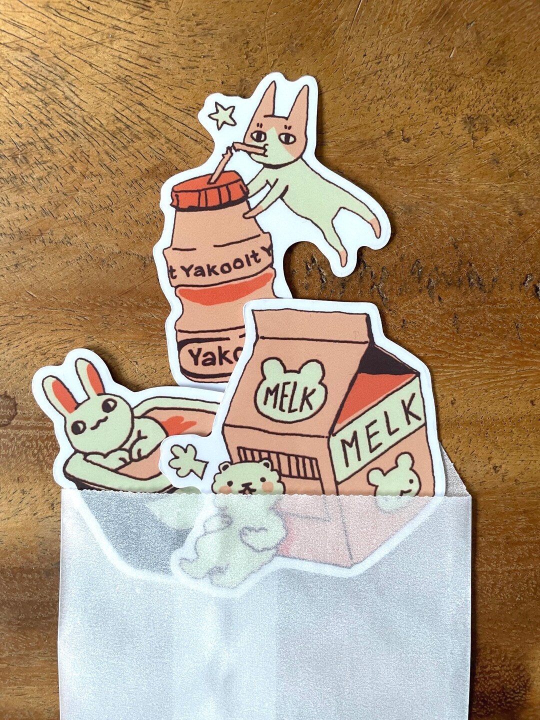 3er Sticker Set milky Babies Transparent Stickers - Etsy